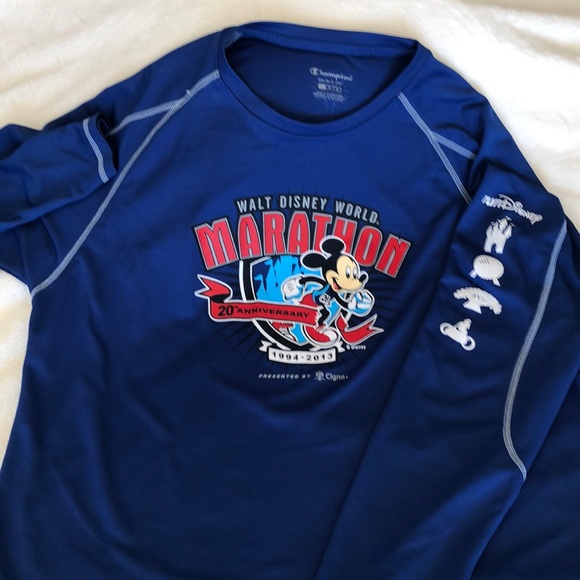 Champion | Shirts | Disney World Marathon 2th Anniversary Running Shirt ...